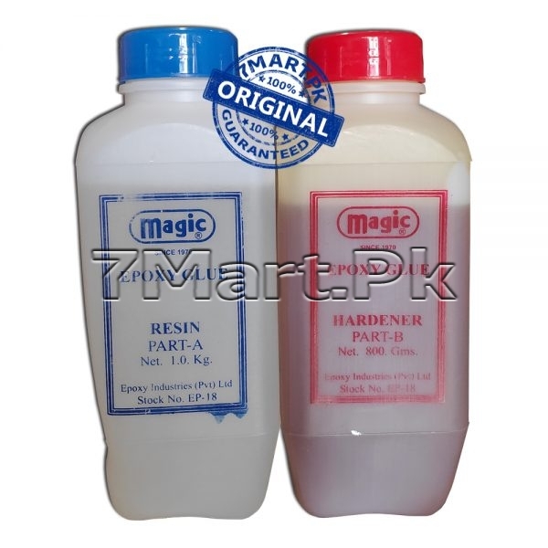 Magic 1800g Epoxy Glue (Resin 1000g + Hardener 800g) | 7Mart